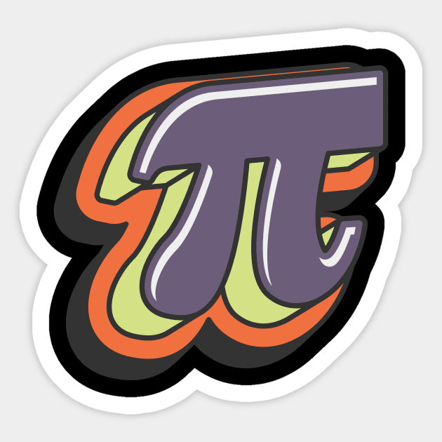 Creative Pi symbol design - Pi Day - Sticker | TeePublic